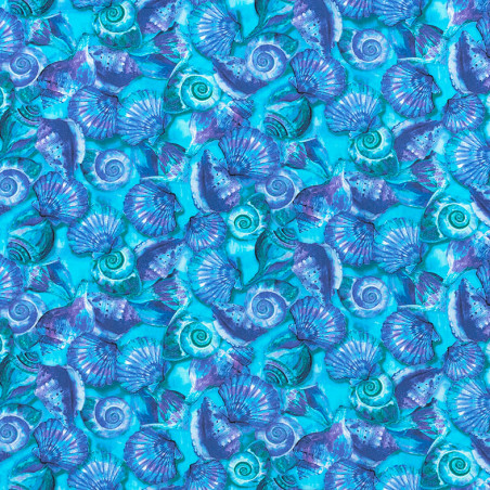 Schitterende schelpen stof, quilt kwaliteit