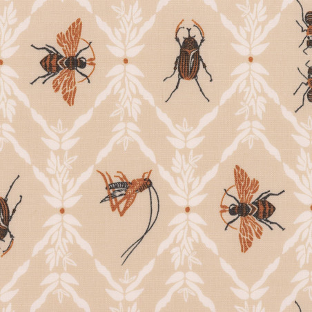 Insect fabric little entomologist