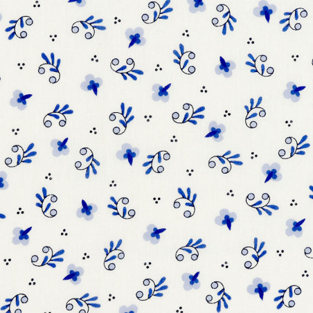 Delft Blue Ornament fabric